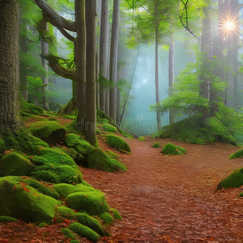 455 Enchanted Forest Glade: a Mystical and Enchanting Background ...