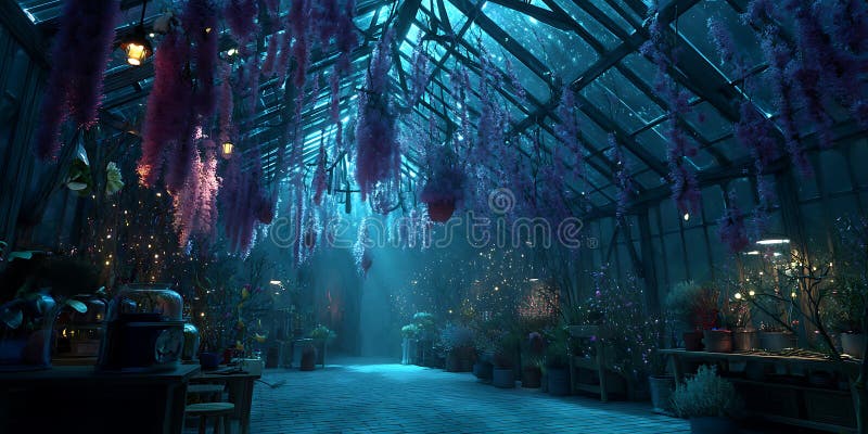 Enchanted Forest Magical Scene Fantasy Setting Stock Illustration ...