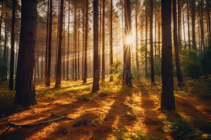 Enchanted Forest Magical Woodland Stock Image - Image of nature ...