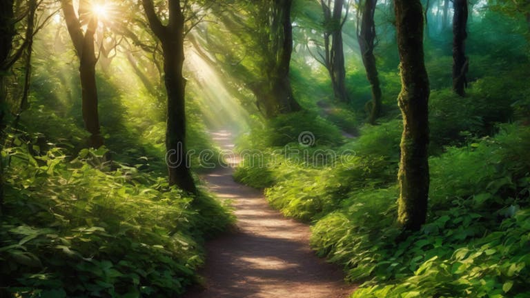 Enchanted Forest Path, Follow a Winding Path through an Enchanted ...