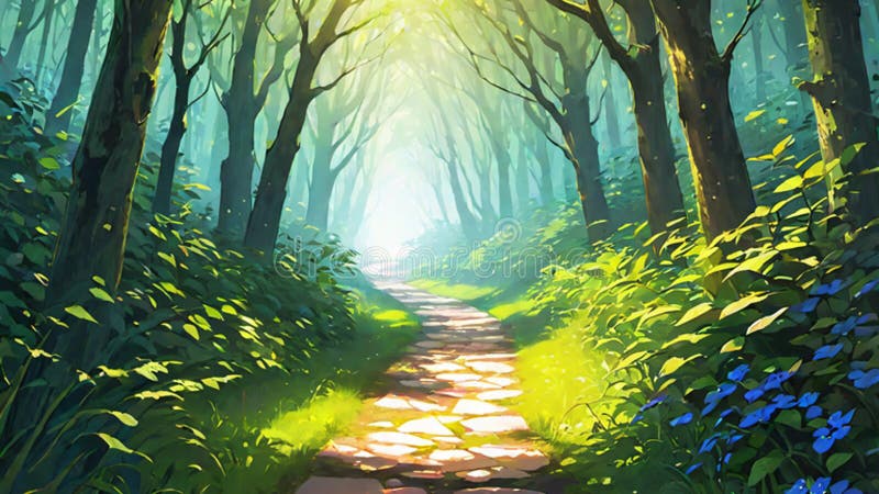 Enchanted Forest Path, Follow a Winding Path through an Enchanted ...