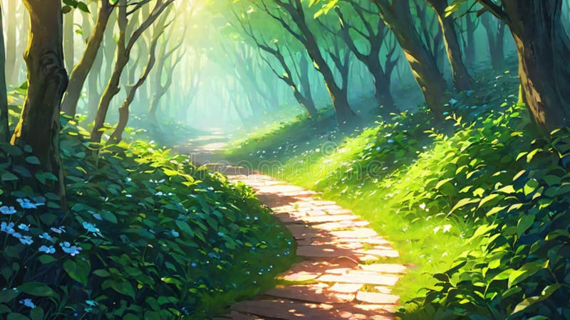 Enchanted Forest Path, Follow a Winding Path through an Enchanted ...
