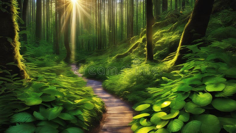 Enchanted Forest Path, Follow a Winding Path through an Enchanted ...