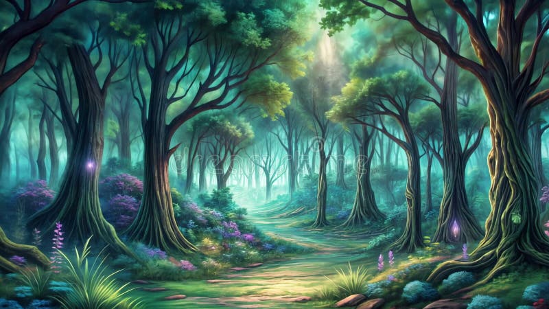 Enchanted Forest Path Loop stock footage. Video of loop - 332515754