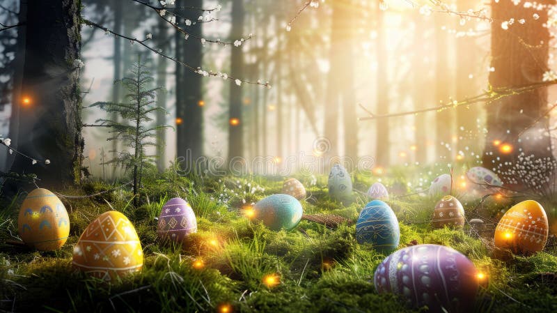 126 Enchanted Easter Eggs Magical Forest Stock Photos - Free & Royalty ...
