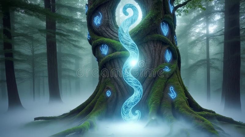 Enchanted Forest Tree stock video. Video of fairytale - 380392847