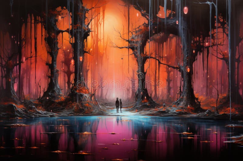 Enchanted Forests with Sentient Talking Trees - Generative AI Stock ...