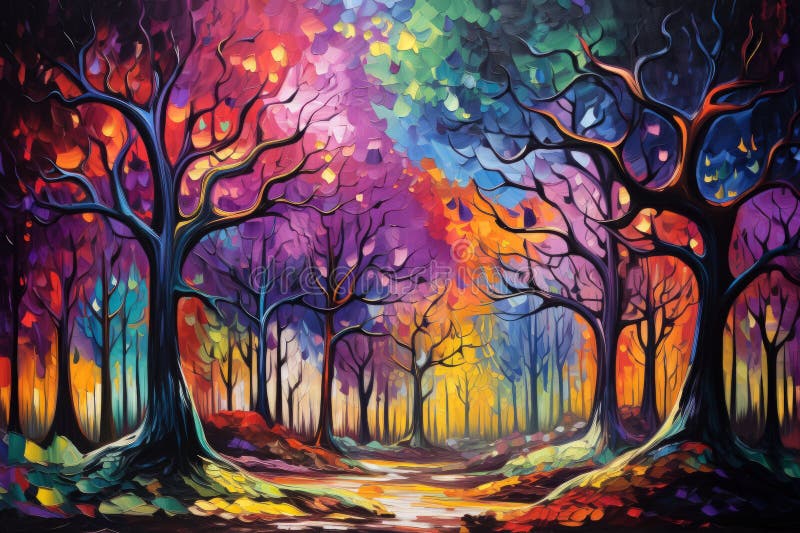 Enchanted Forests with Sentient Talking Trees - Generative AI Stock ...