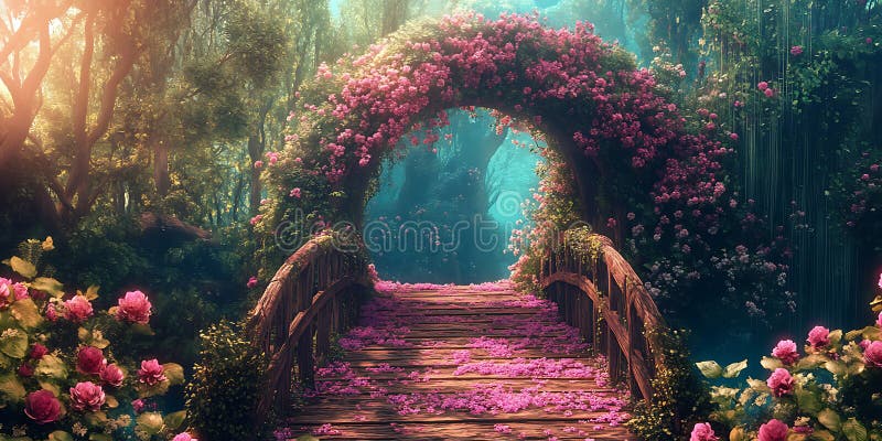 Enchanted Garden Wedding Background Stock Illustrations – 633 Enchanted Garden Wedding ...