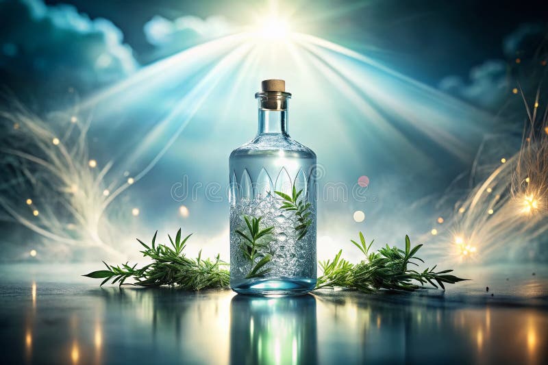 Enchanted Gin Still Life a Dreamlike Exploration of Alcoholic Beverages ...