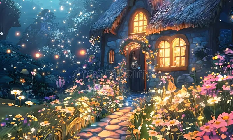 Enchanted House in a Magic Garden Stock Footage - Video of escape ...