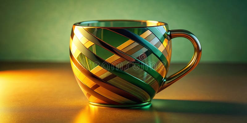 Enchanted Infinity Mug a TiltShift Perspective on Gold and Earthy Tones ...