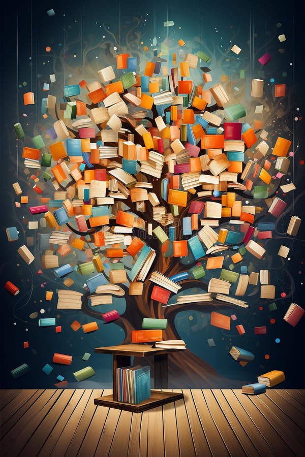 Enchanted Knowledge: a Vibrant Tree of Learning in a Library Stock ...
