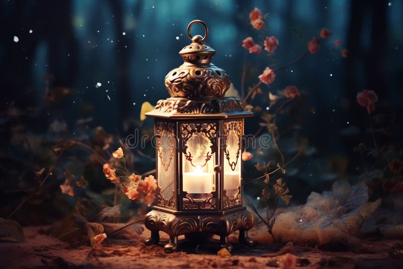 Enchanted Lantern Magical Fairytale World Stock Illustration ...