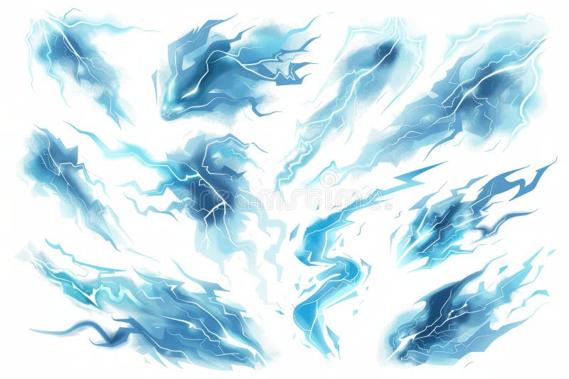 Enchanted Lightning, Light Effects of the Battle of Magicians on a ...