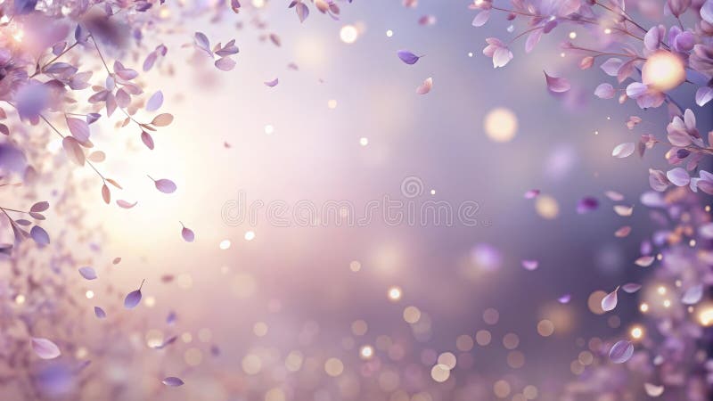 Enchanted Lilac Blossoms Falling Softly in a Dreamlike Setting ...