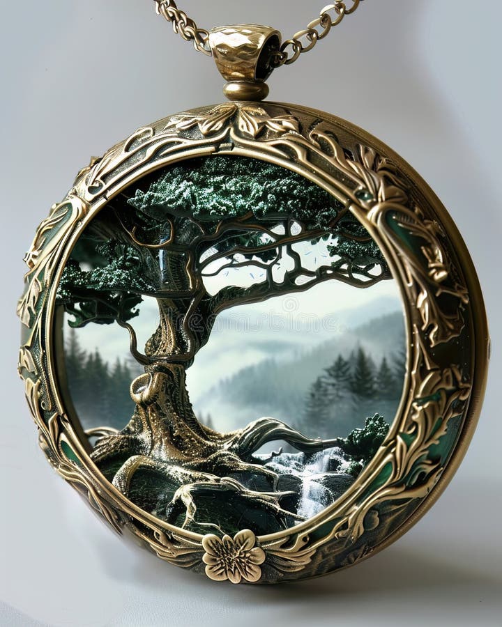 An Enchanted Locket that Reveals a Different Mystical Realm Each ...