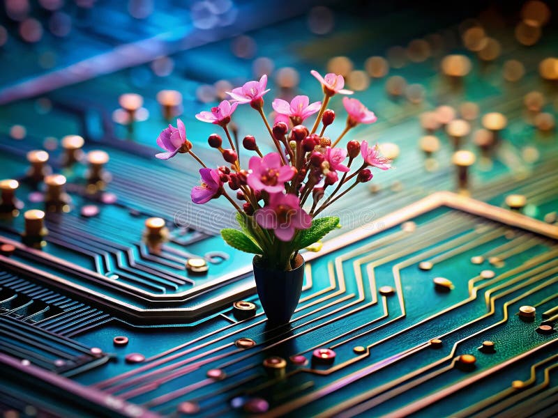 Enchanted Microflora a Stunning Macro Photography of Pink Flower Chips ...