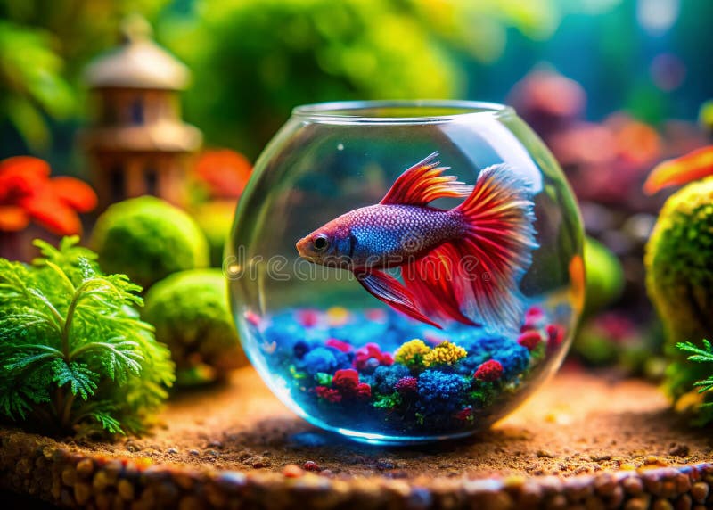 Enchanted Miniature Betta Fish Aquarium a TiltShift Masterpiece of Tiny ...