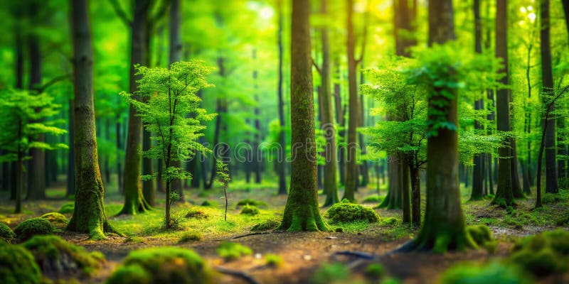 Enchanted Miniature Forest a Stunning TiltShift Wallpaper for Desktop ...
