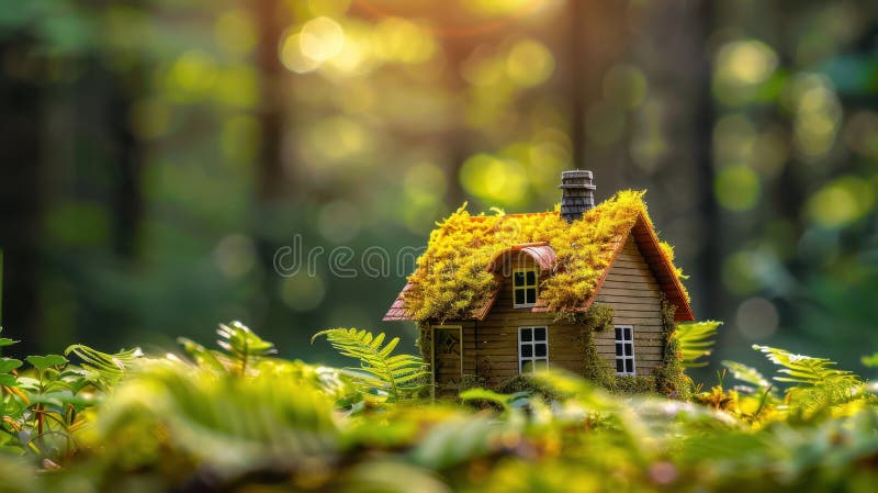 The Enchanted Miniature House.AI Generated Image Stock Image - Image of ...
