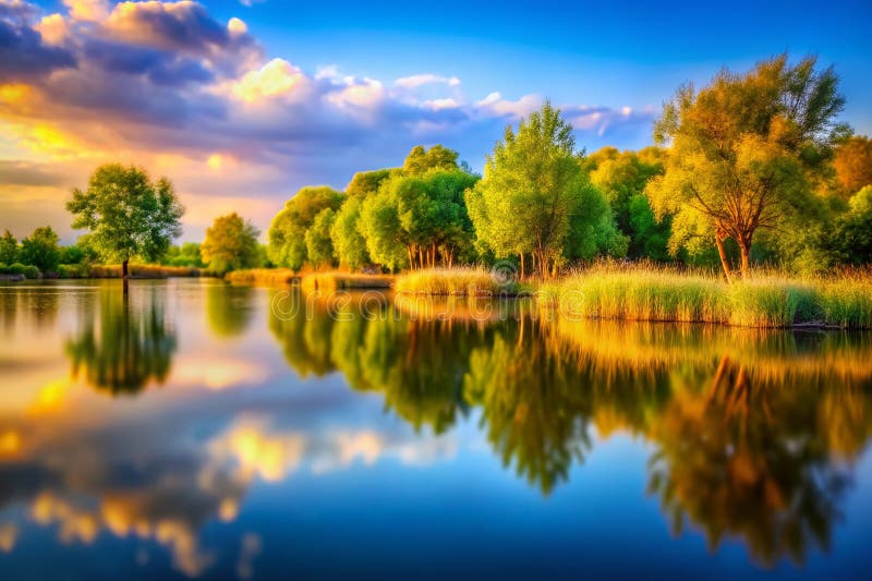 Enchanted Miniature Water Reflections a TiltShift Perspective on a ...