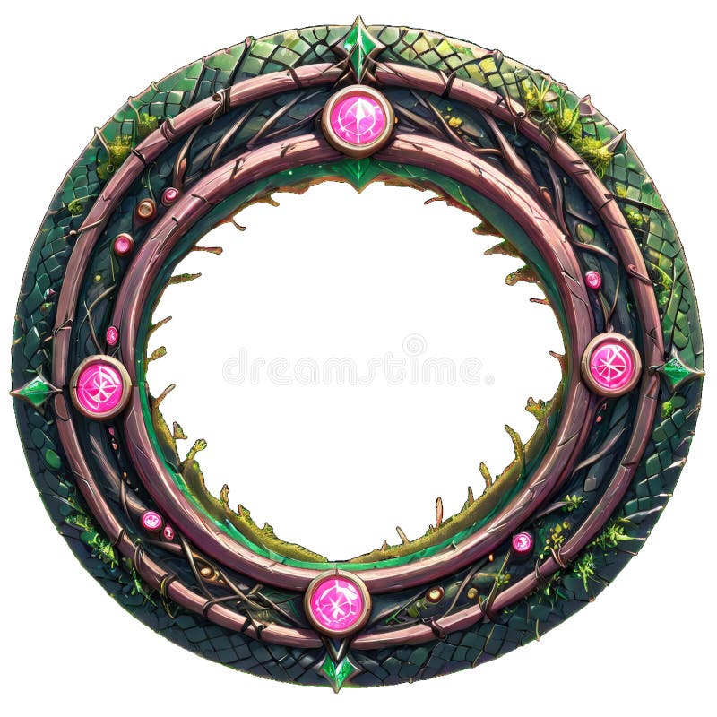 Enchanted Mystic Portal with Nature-Inspired Elements Stock Image ...