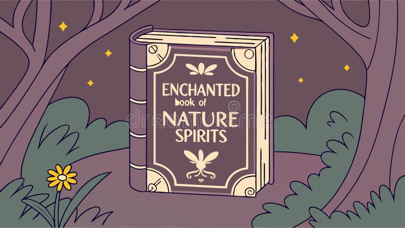 Enchanted Nature Spirits Book, Fantasy Lore, Magic Tales, Mythical Creatures, Vector Design ...