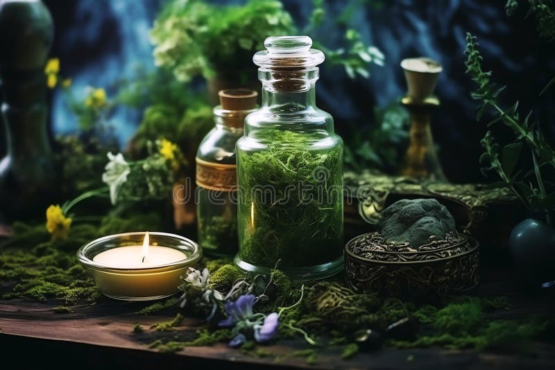 Enchanted Objects Green Magical Fairytale World Background Backdrop ...