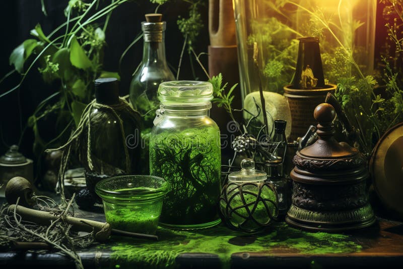 Enchanted Objects Green Magical Fairytale World Background Backdrop ...