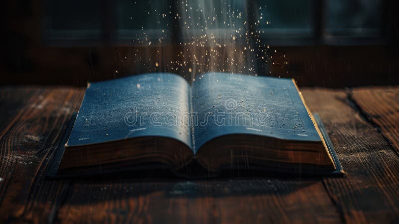 The Enchanted Open Book.AI Generated Image Stock Image - Image of ...