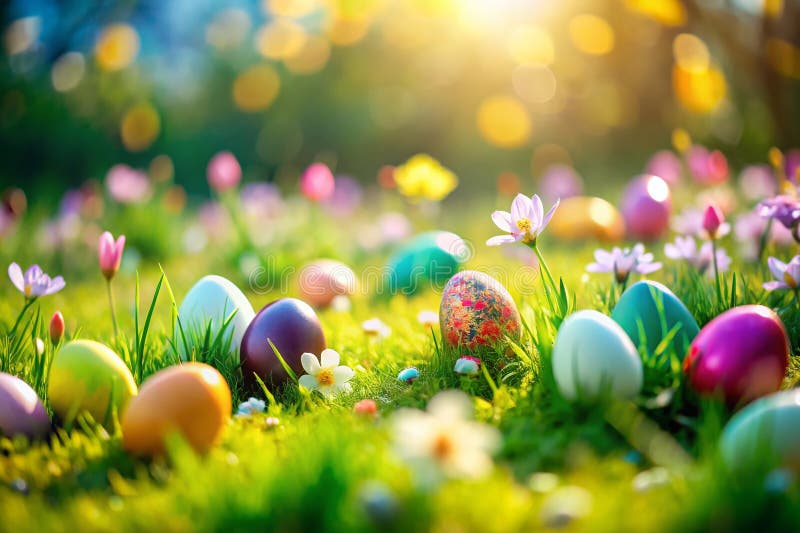 Enchanted Pastel Easter Egg Hunt a Miniature Spring Wonderland in a ...