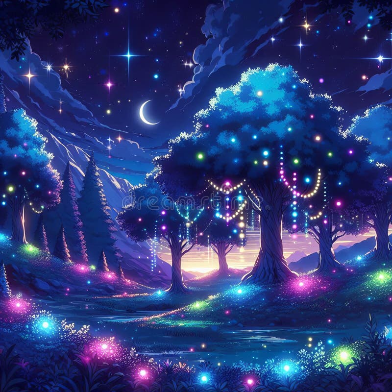 Enchanted Path stock illustration. Illustration of ethereal - 328853400