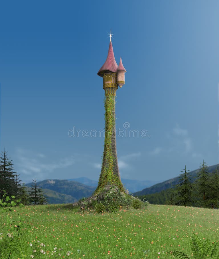 Rapunzel Tower Stock Illustrations – 160 Rapunzel Tower Stock ...