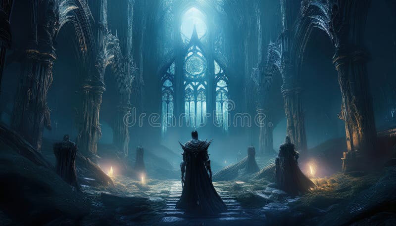 Enchanted Realm Where Shadows Dance and Stock Image - Image of creative ...