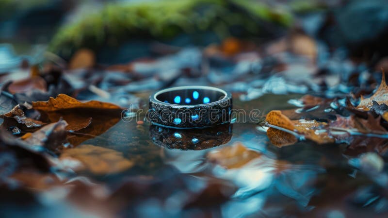 Enchanted Ring: a Glowing Symbol of Magic and Wonder Stock Illustration ...
