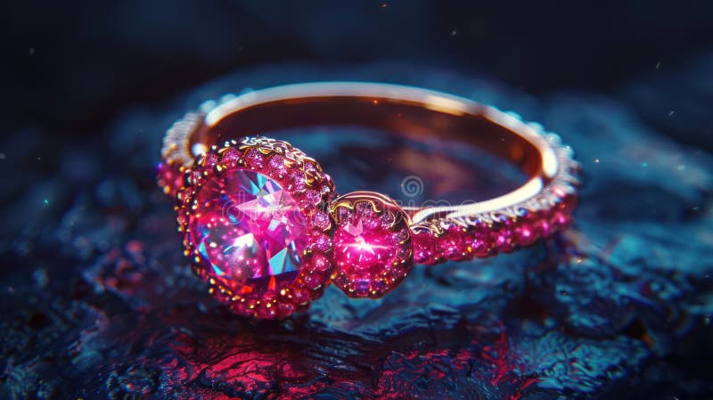 Enchanted Ring - a Symbol of Magic and Mystery Stock Illustration ...
