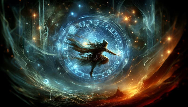 The Enchanted Ritual stock illustration. Illustration of dive - 330677582