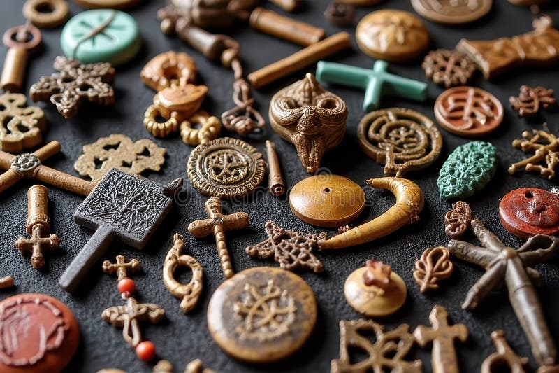 Enchanted Rituals of the Spirit World Stock Illustration - Illustration ...