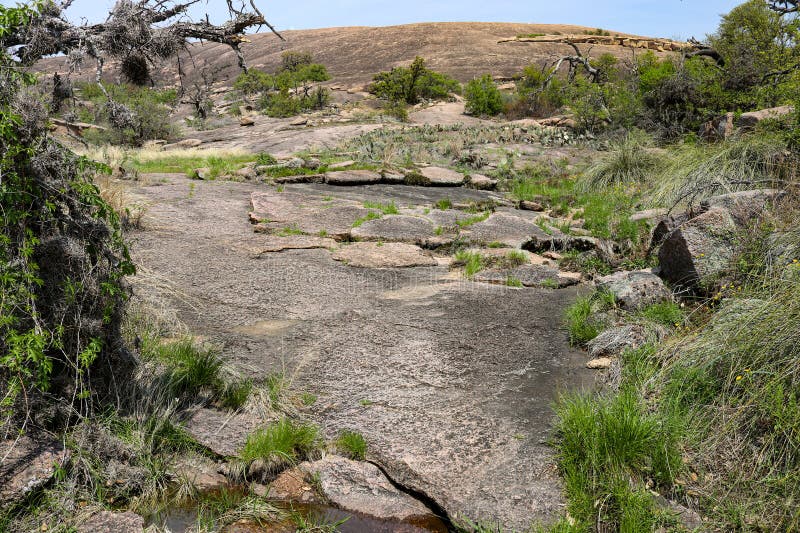 The Enchanted Rock a Granite Rock Formation - Enchanted Rock State Park ...