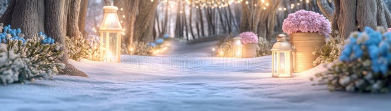 Enchanted Snow Covered Forest Trail a Remote and Adventurous Forest ...