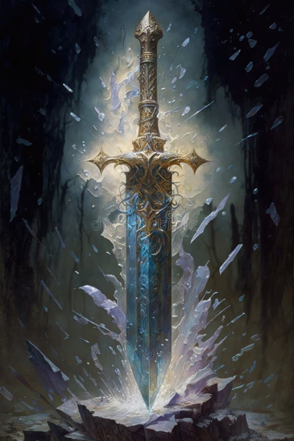 Enchanted Sword, Imbued with Magic that Grants the Wielder Incredible ...