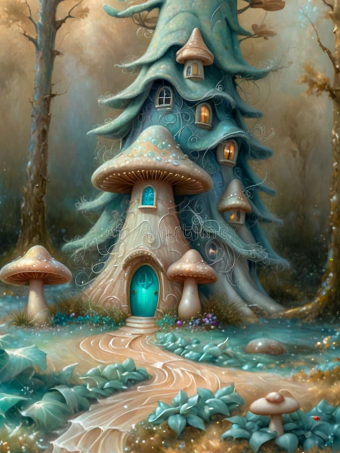 888 Mystical Forest Tree House Background Stock Photos - Free & Royalty ...