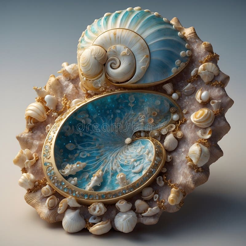 Ocean Enchantment: the Luminous Realm of Mystical Beings Stock ...