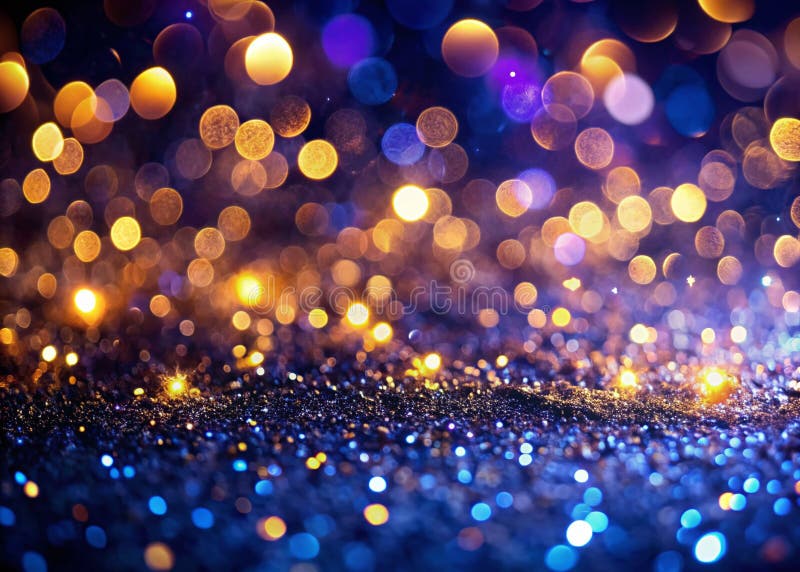 Enchanted Violet Bokeh Background a Deep Dreamy LowLight Image with ...