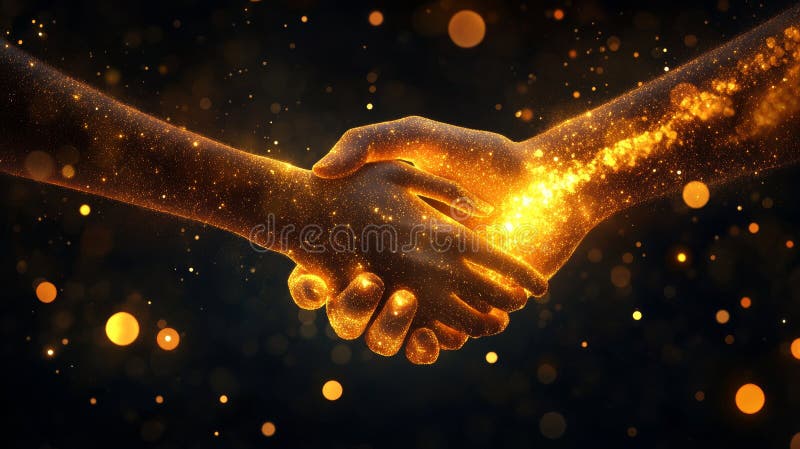 Enchanted Vital Link of Cosmic Powers and Light Stock Image - Image of ...