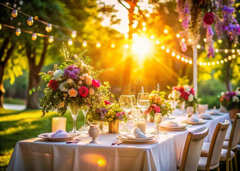Enchanted Wedding Reception a Dreamy Table Setting with Exquisite ...