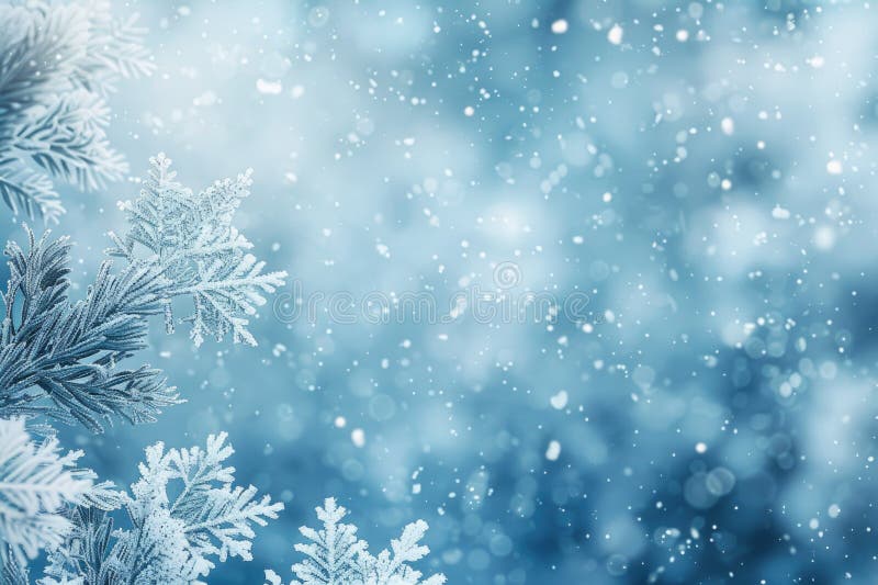 Enchanted Winter Forest Snowfall with Sunlight through Frosted Branches ...