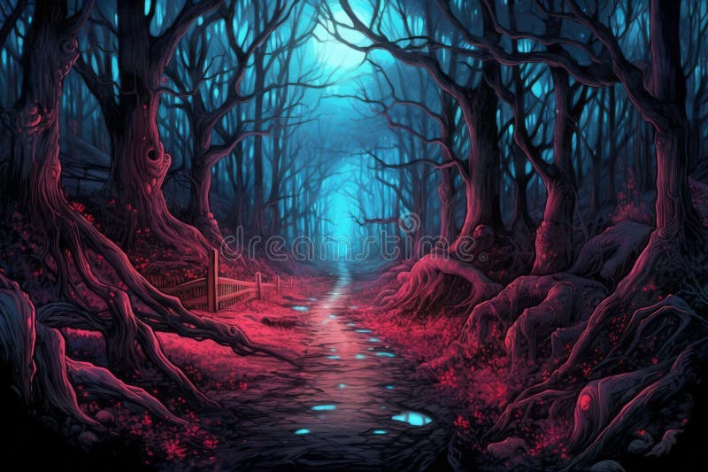 Into the Enchanted Woods: a Mysterious Path in a Dark Forest ...