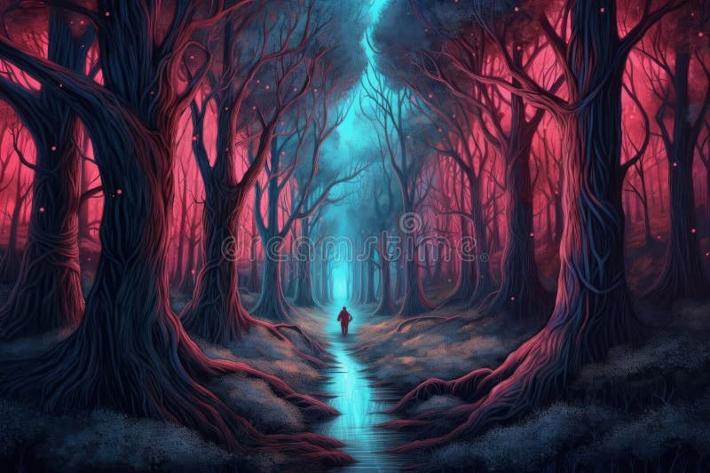 Into the Enchanted Woods: a Mysterious Path in a Dark Forest ...